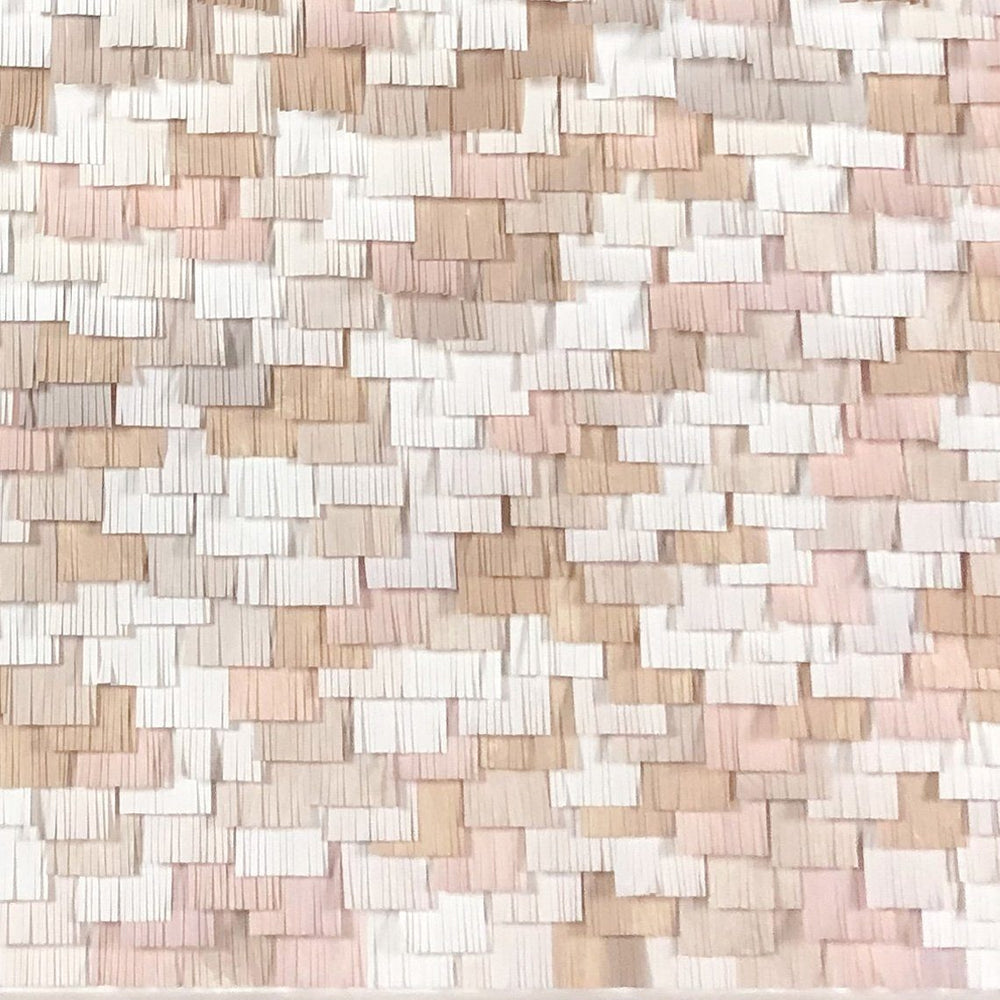 "all about the texture" | fringed paper wall art
